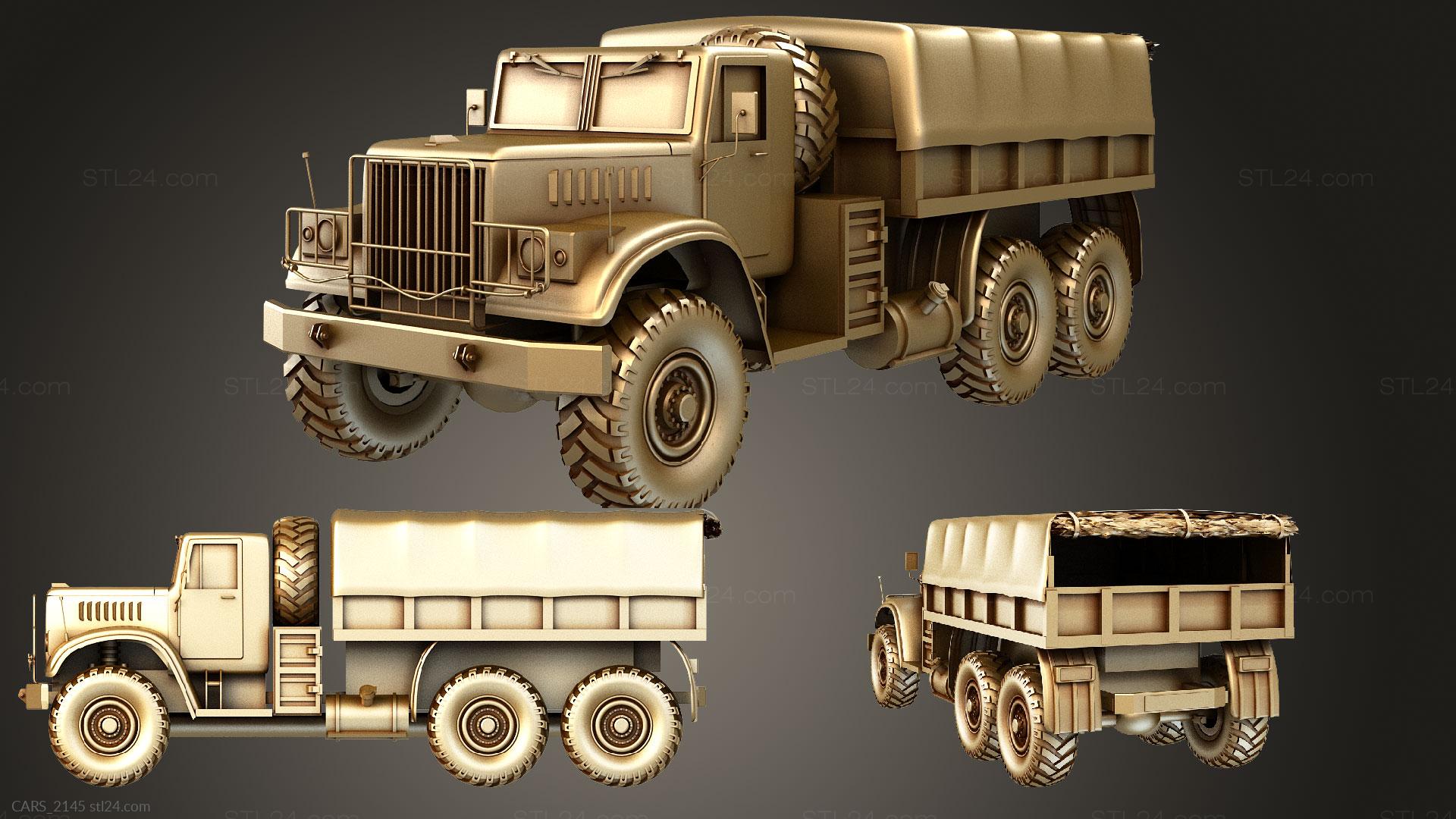 Vehicles - kraz r5, CARS_2145. 3D stl model for CNC